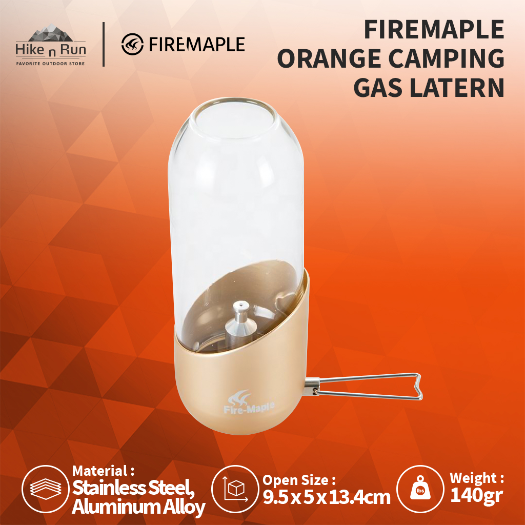 LAMPU GAS FIREMAPLE ORANGE CAMPING GAS LANTERN– Hike n Run
